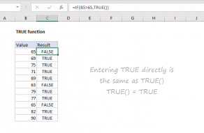 Excel FALSE function | Exceljet